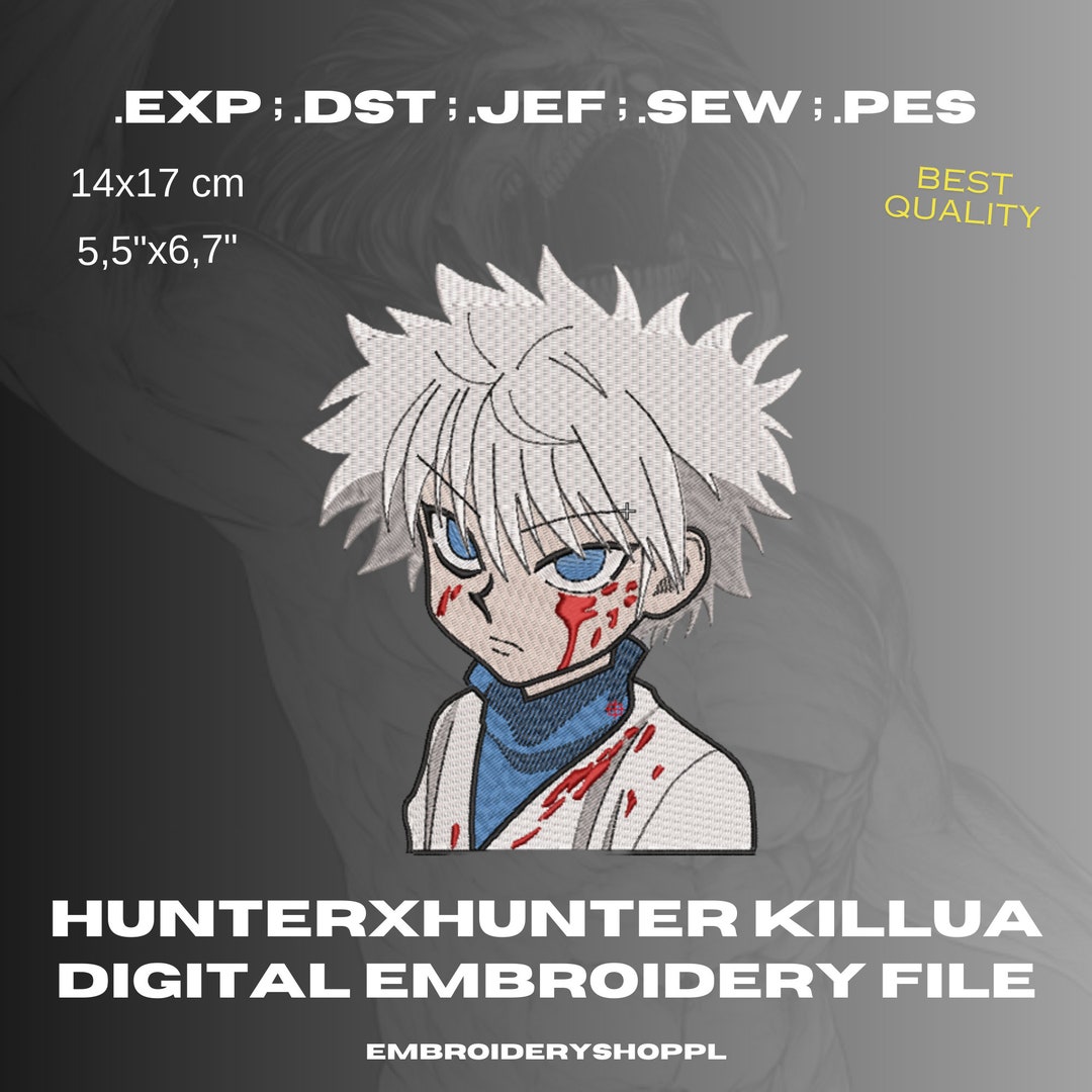 Anime Embroidery,anime Killua Embroidery Designs, Embroidery Patterns ...