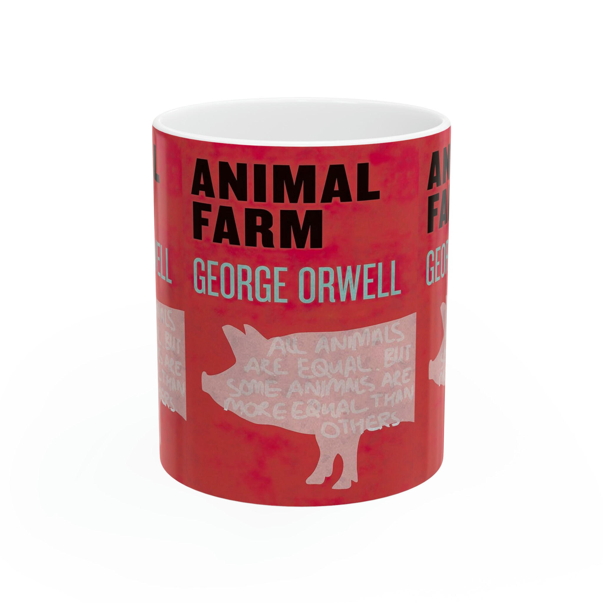 George Orwell's Animal Farm Book Cover Coffee Mug, Book Mugs, Coffee ...