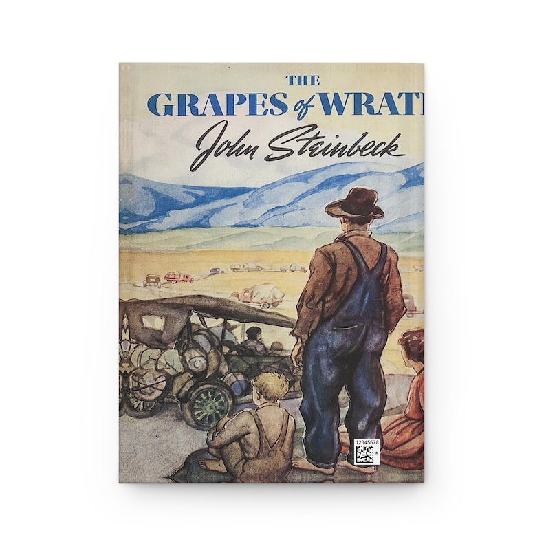 John Steinbeck's the Grapes of Wrath Notebook, Book Journal, Hardcover ...