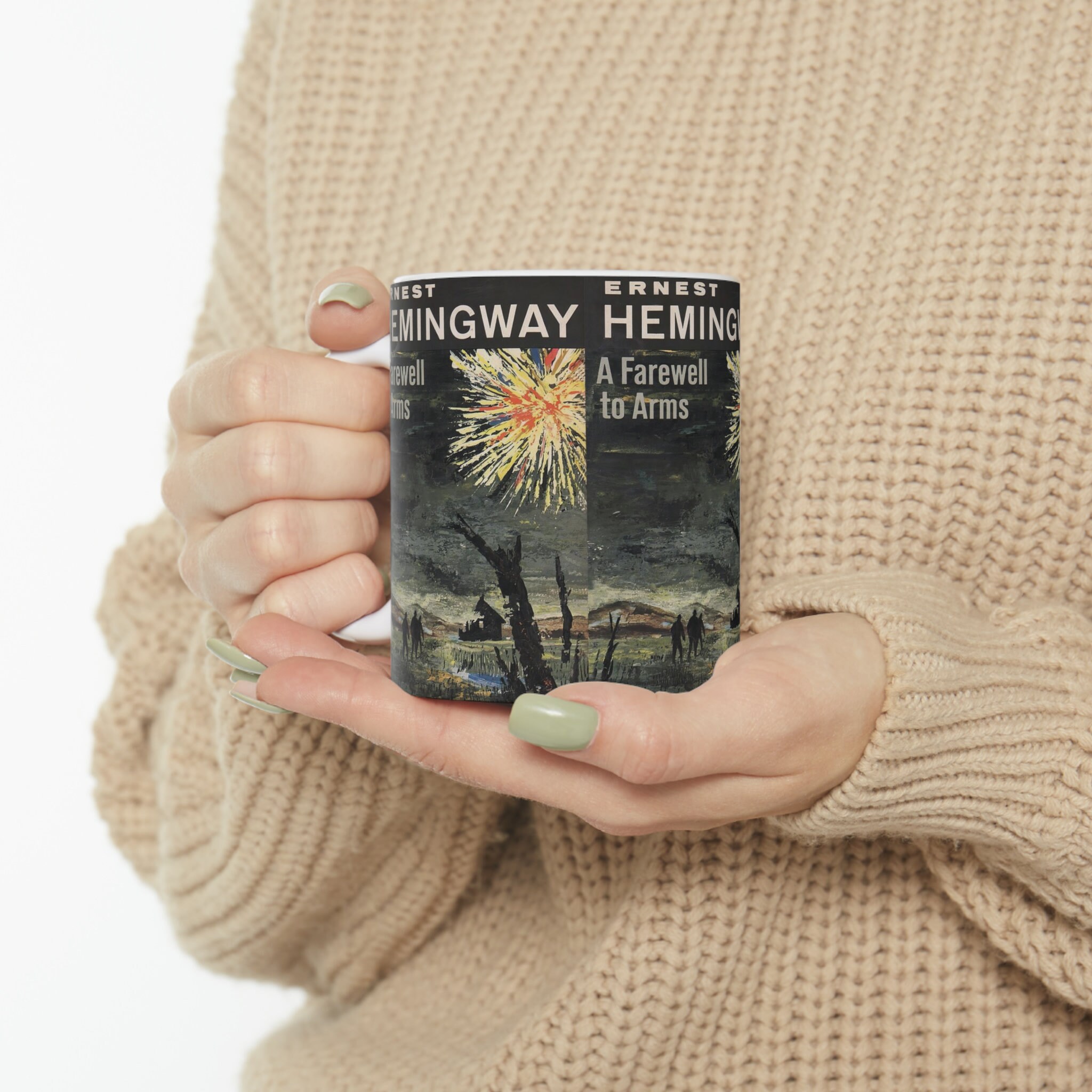 Ernest Hemingway's A Farewell to Arms Book Cover Coffee Mug, Book Mugs ...