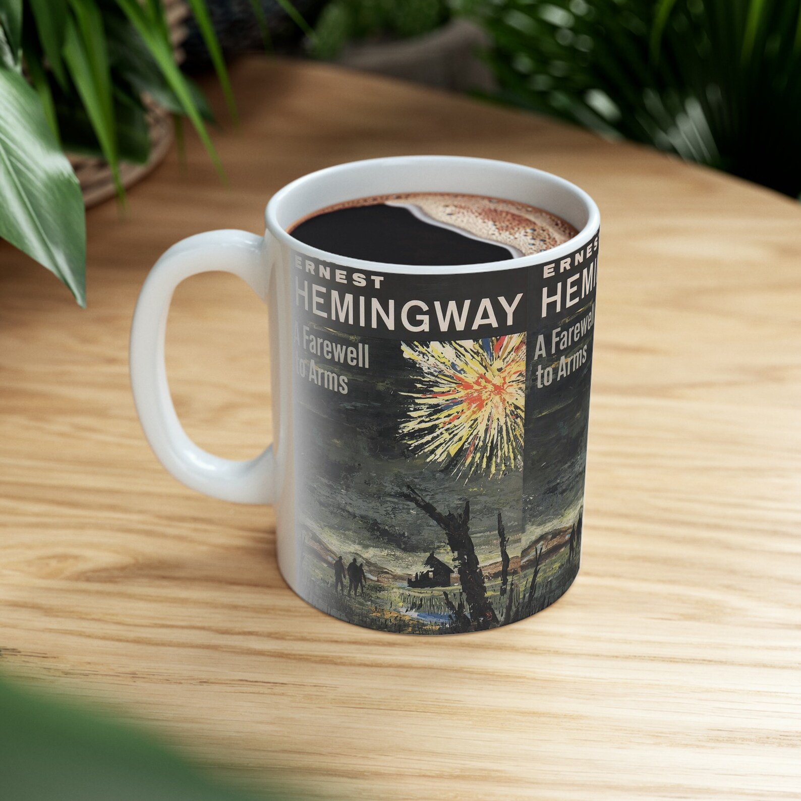 Ernest Hemingway's A Farewell to Arms Book Cover Coffee Mug, Book Mugs ...