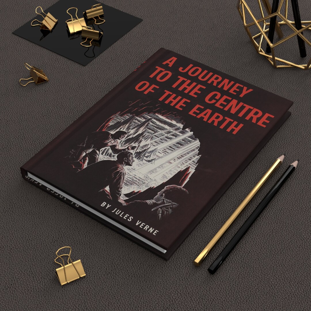 Jules Verne's Journey to the Center of the Earth Notebook, Book Journal ...