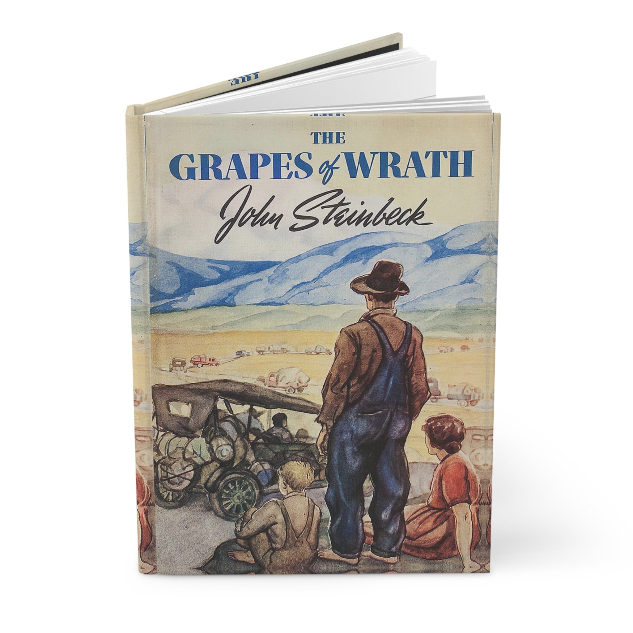 John Steinbeck's the Grapes of Wrath Notebook, Book Journal, Hardcover ...