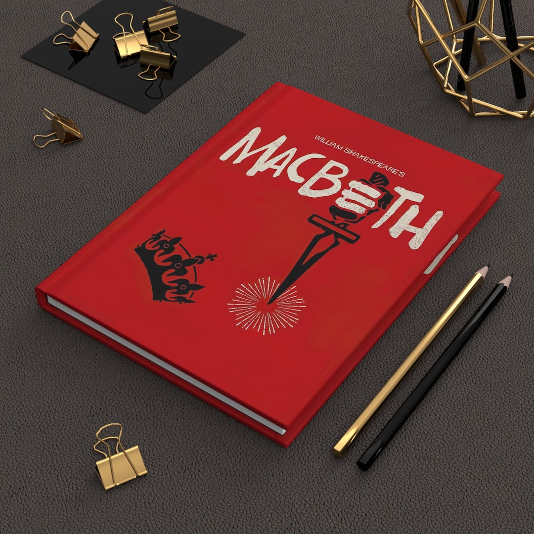 William Shakespeare's Macbeth Journal Notebook, Book Journal, Hardcover Notebook, Book Lover ...