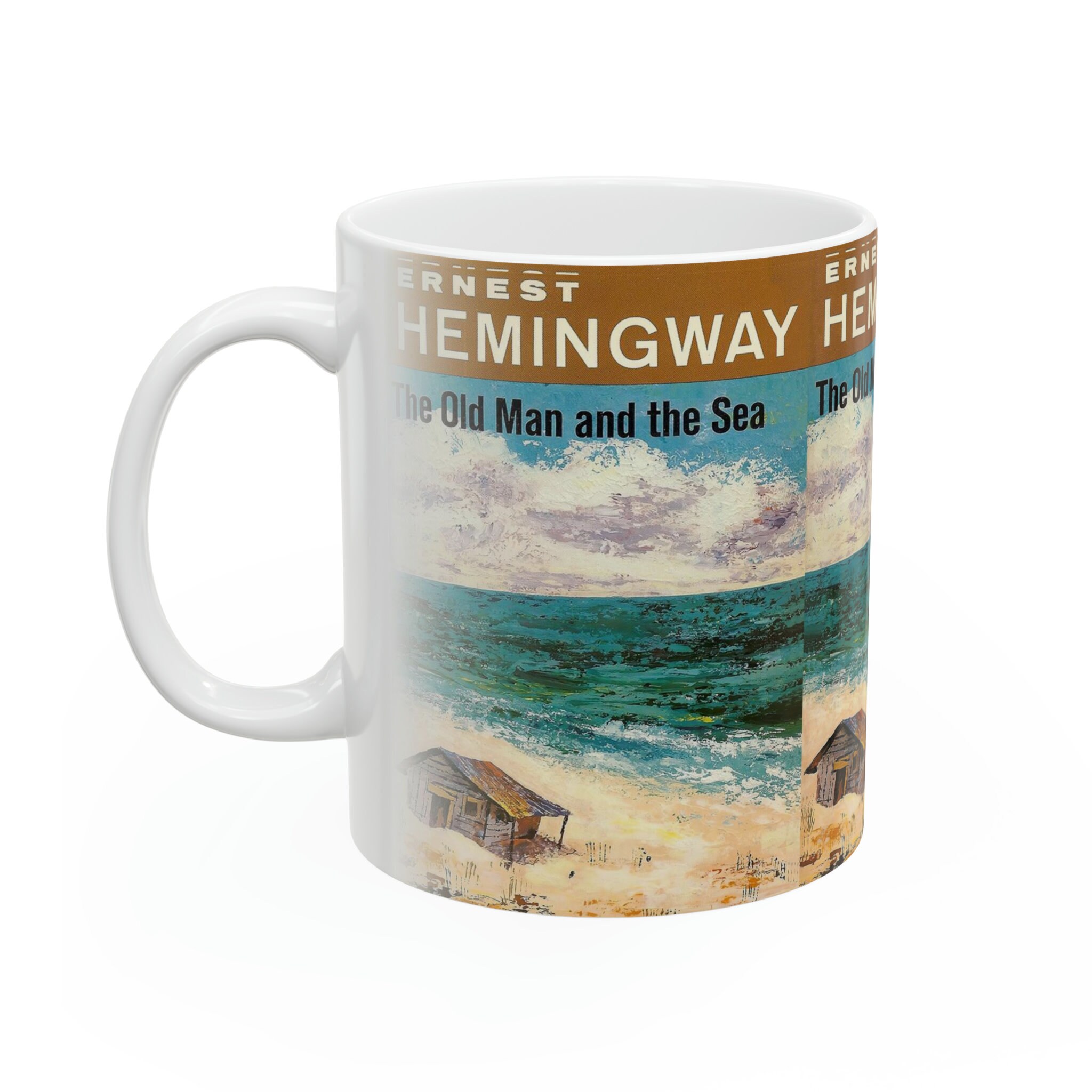 Ernest Hemingway's the Old Man and the Sea Book Cover Coffee Mug, Book ...