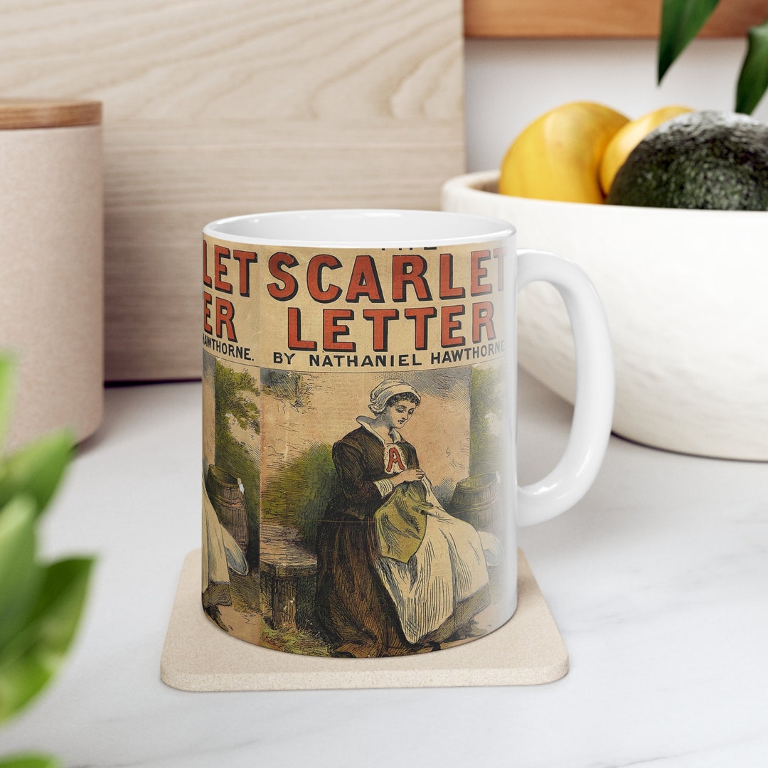 Nathaniel Hawthorne's the Scarlet Letter Coffee Mug, Book Mugs, Coffee ...