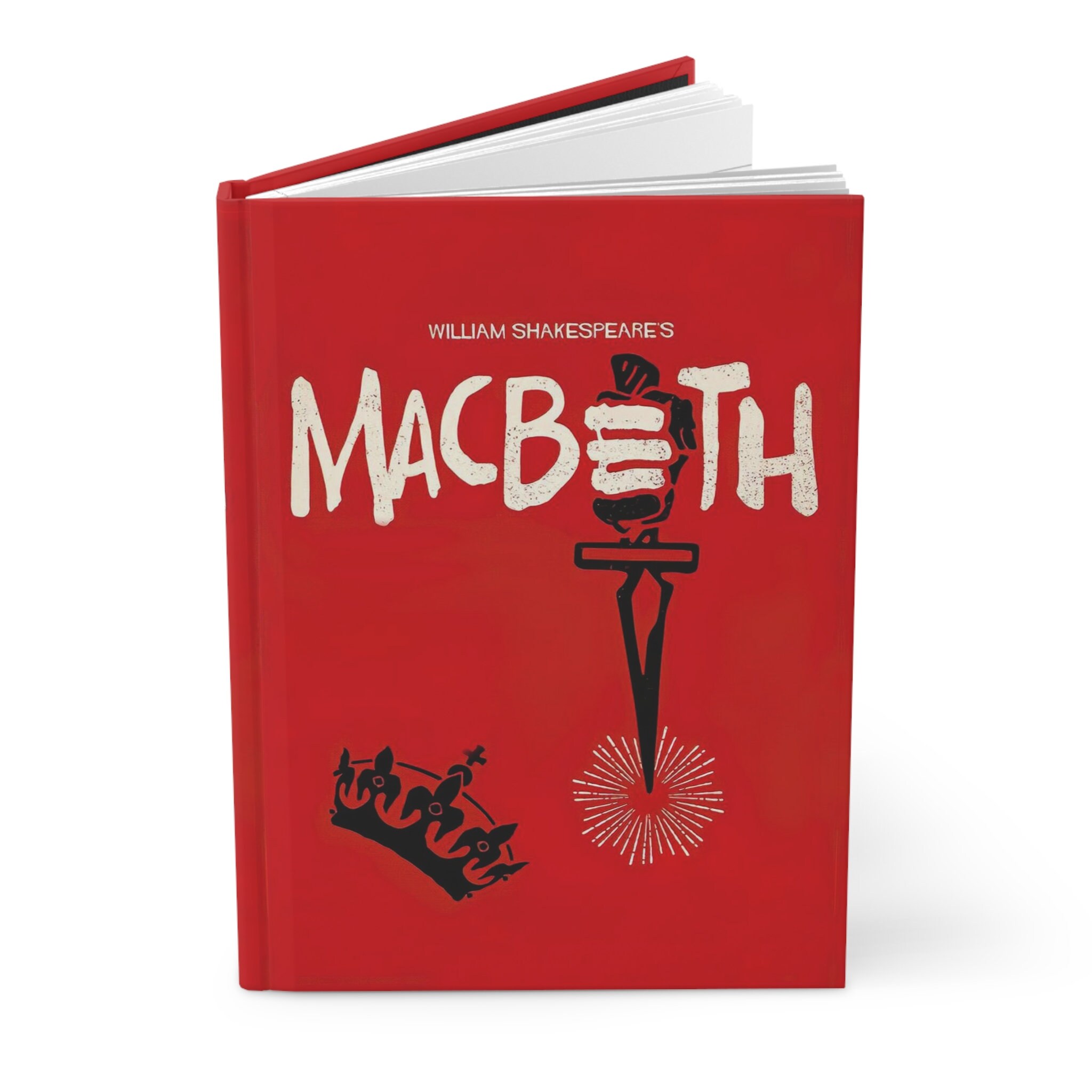 William Shakespeare's Macbeth Journal Notebook, Book Journal, Hardcover Notebook, Book Lover ...