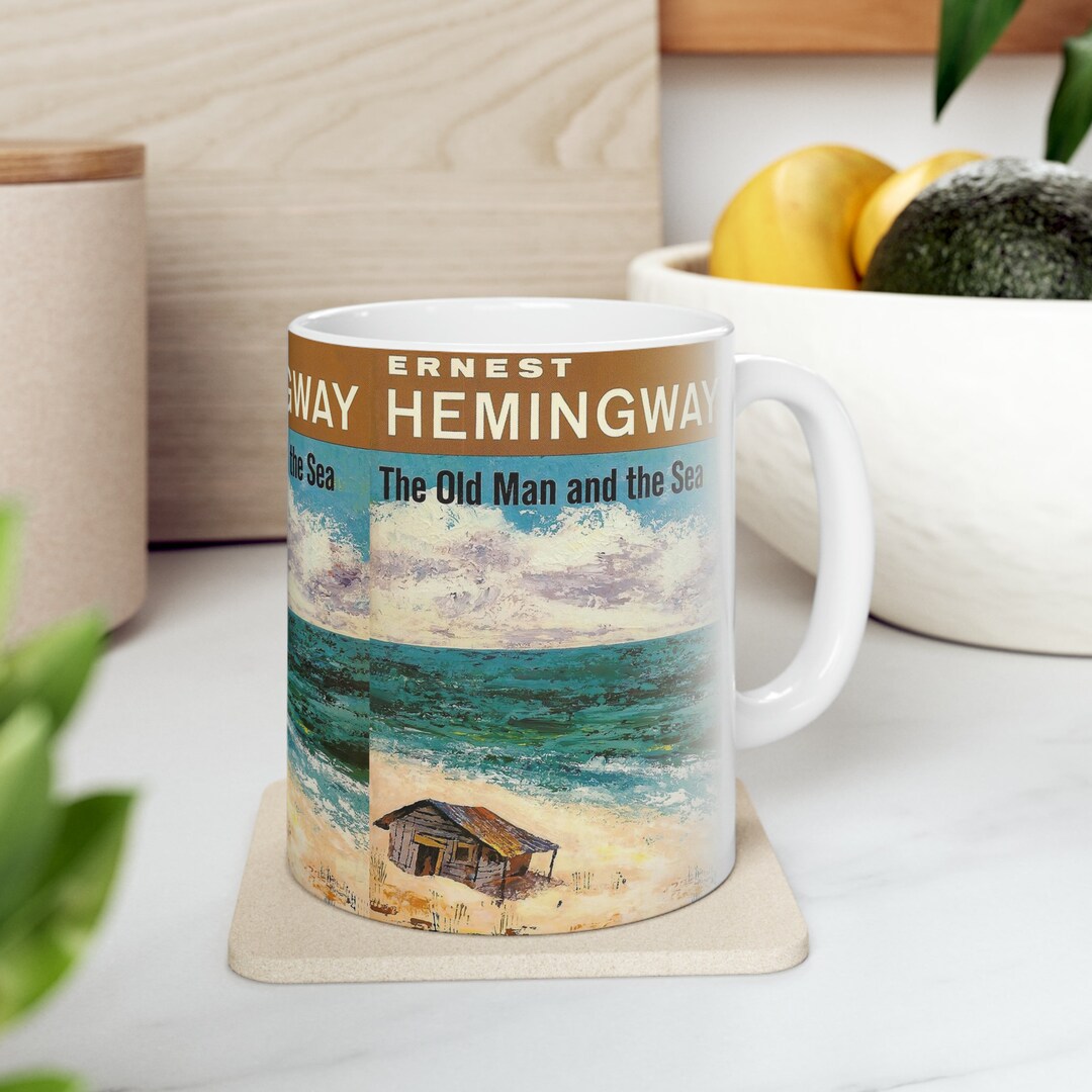 Ernest Hemingway's the Old Man and the Sea Book Cover Coffee Mug, Book ...