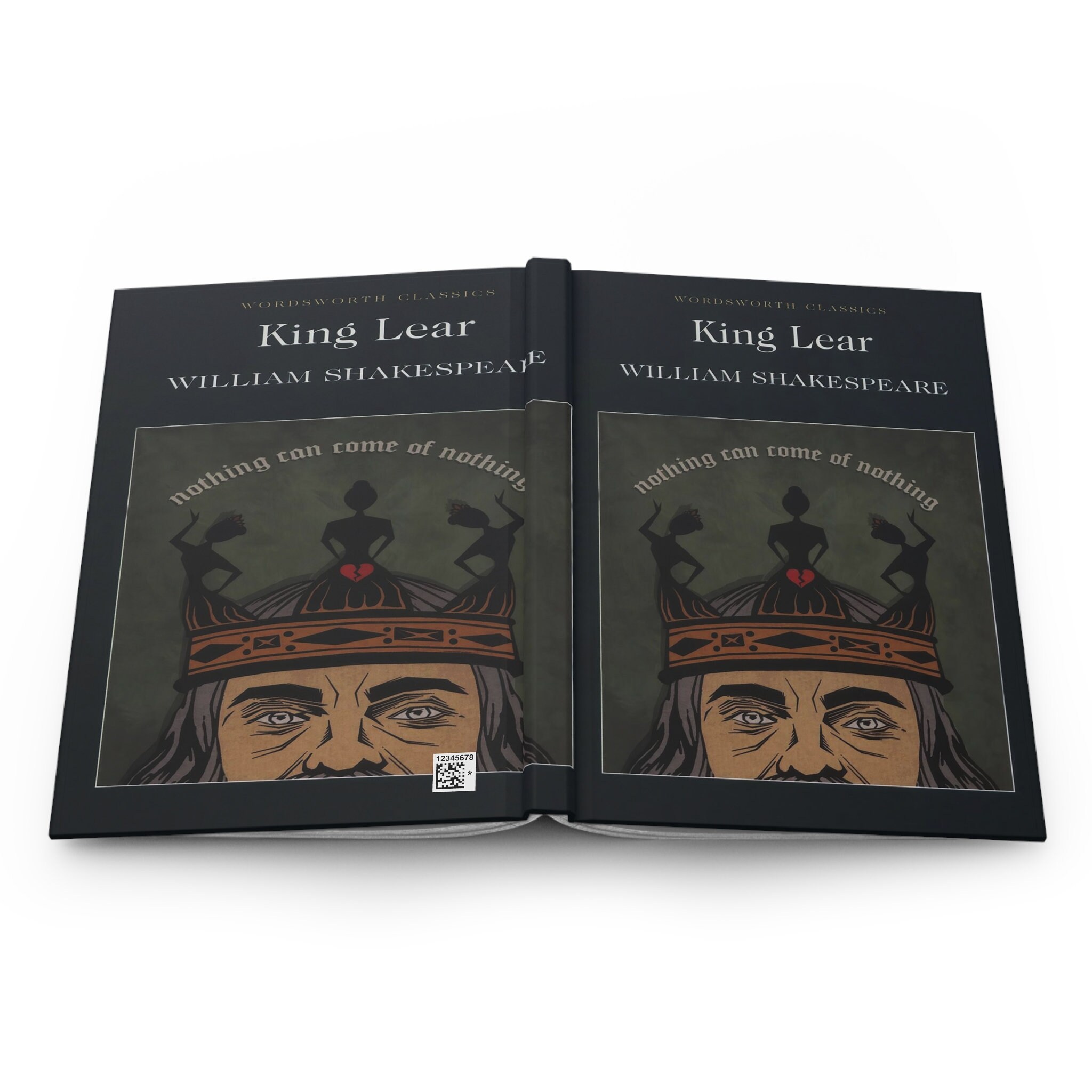 William Shakespeare's King Lear Notebook, Book Journal, Hardcover ...