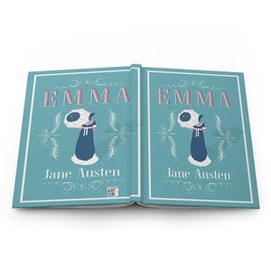 Jane Austen's Emma Notebook, Book Journal, Hardcover Notebook, Book ...