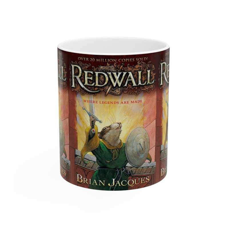 Brian Jacques's Redwall Book Cover Coffee Mug, Book Mugs, Coffee Cup ...