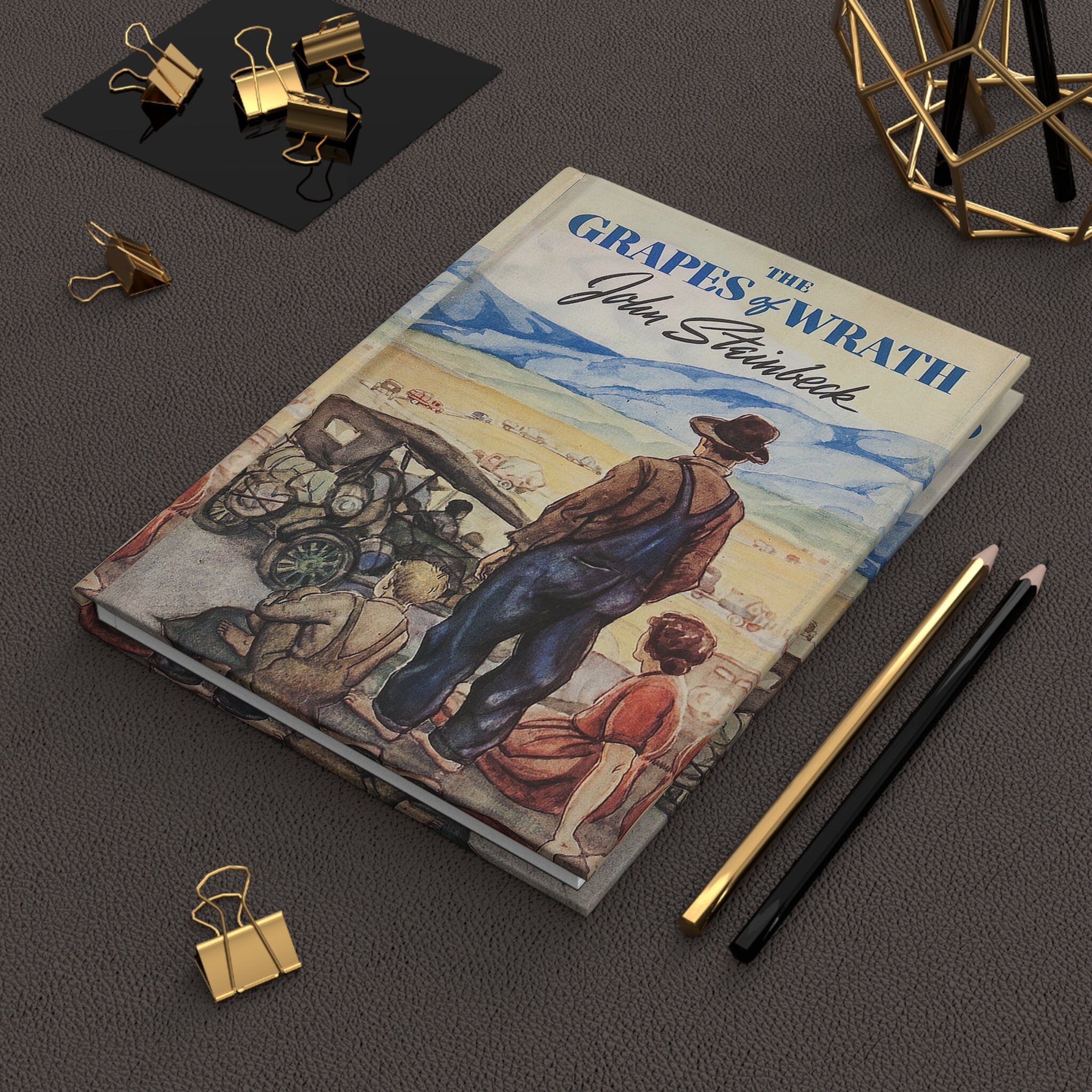 John Steinbeck's the Grapes of Wrath Notebook, Book Journal, Hardcover ...