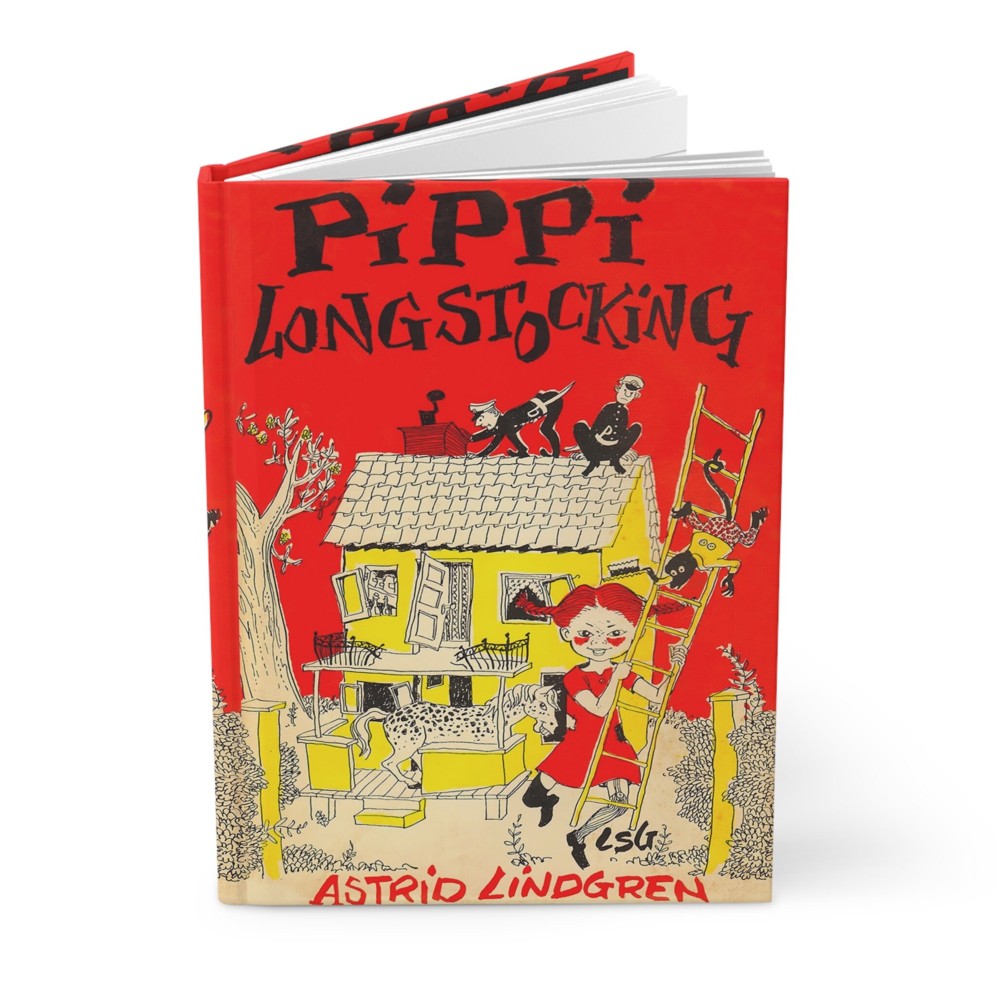 Astrid Lindgren's Pippi Longstocking Notebook, Book Journal, Hardcover ...