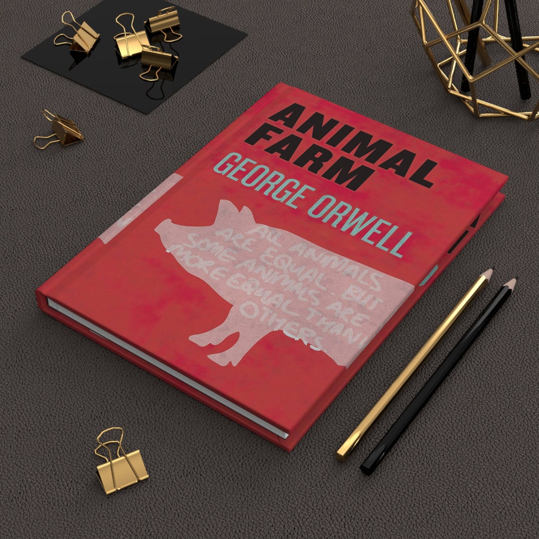 George Orwell's Animal Farm Notebook, Book Journal, Hardcover Notebook ...