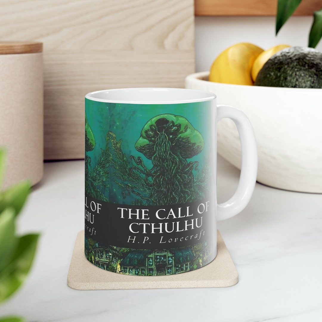 H. P. Lovecraft's the Call of Cthulhu Book Cover Coffee Mug, Book Mugs ...