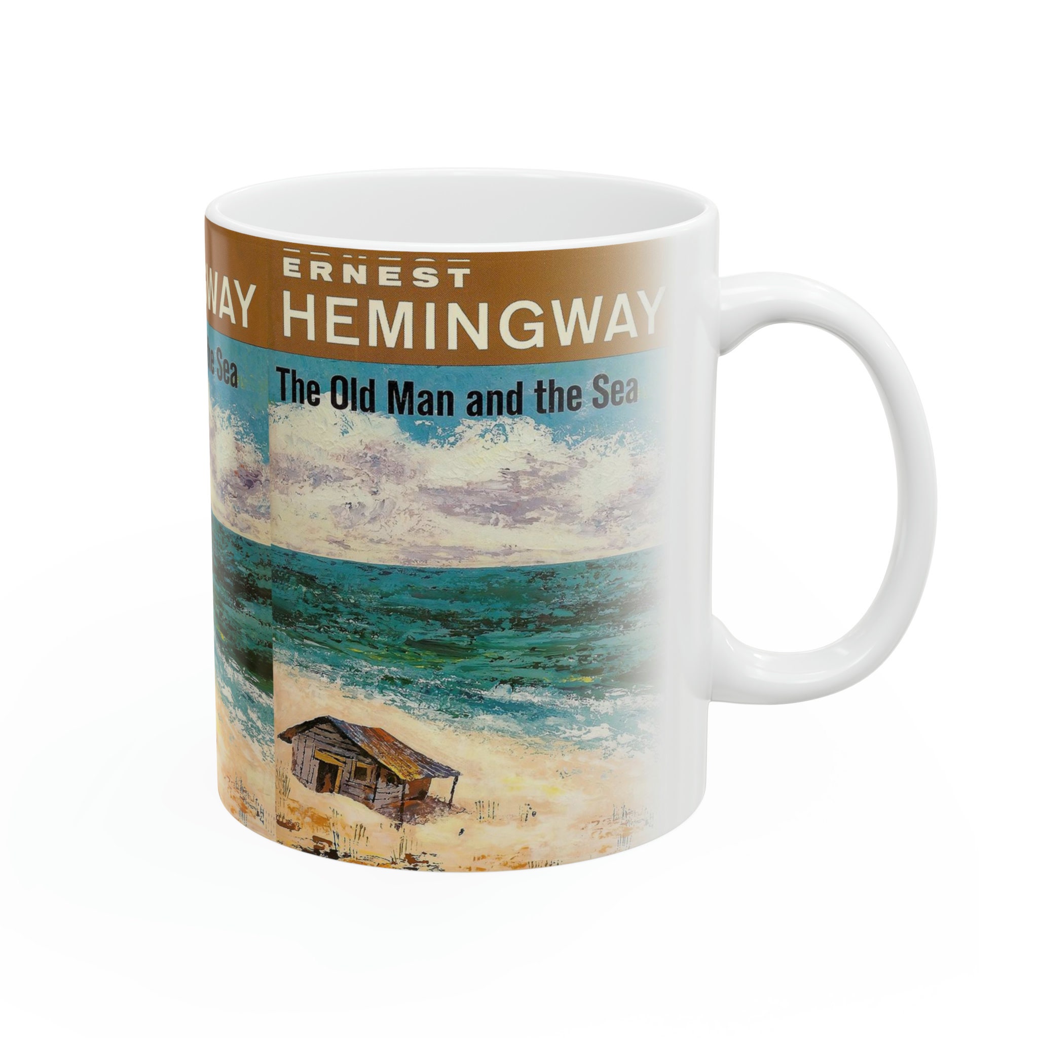 Ernest Hemingway's the Old Man and the Sea Book Cover Coffee Mug, Book ...