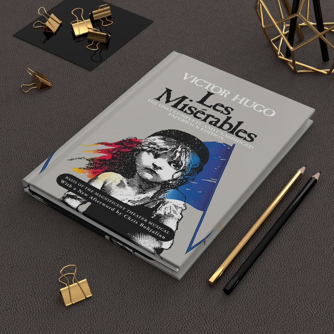 Victor Hugo's Les Miserables Notebook, Book Journal, Hardcover Notebook ...