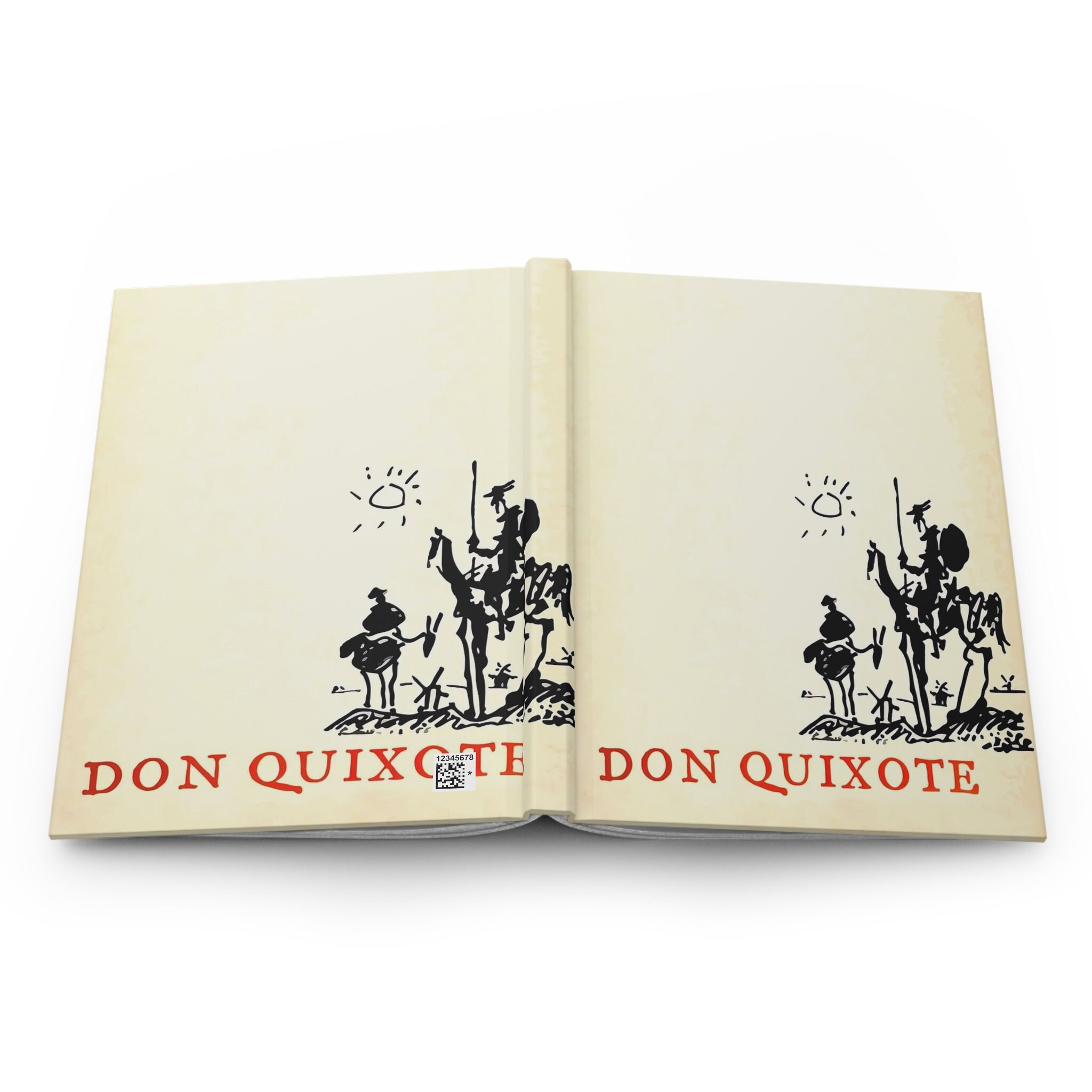 Miguel De Cervantes' Don Quixote Notebook, Book Journal, Hardcover ...