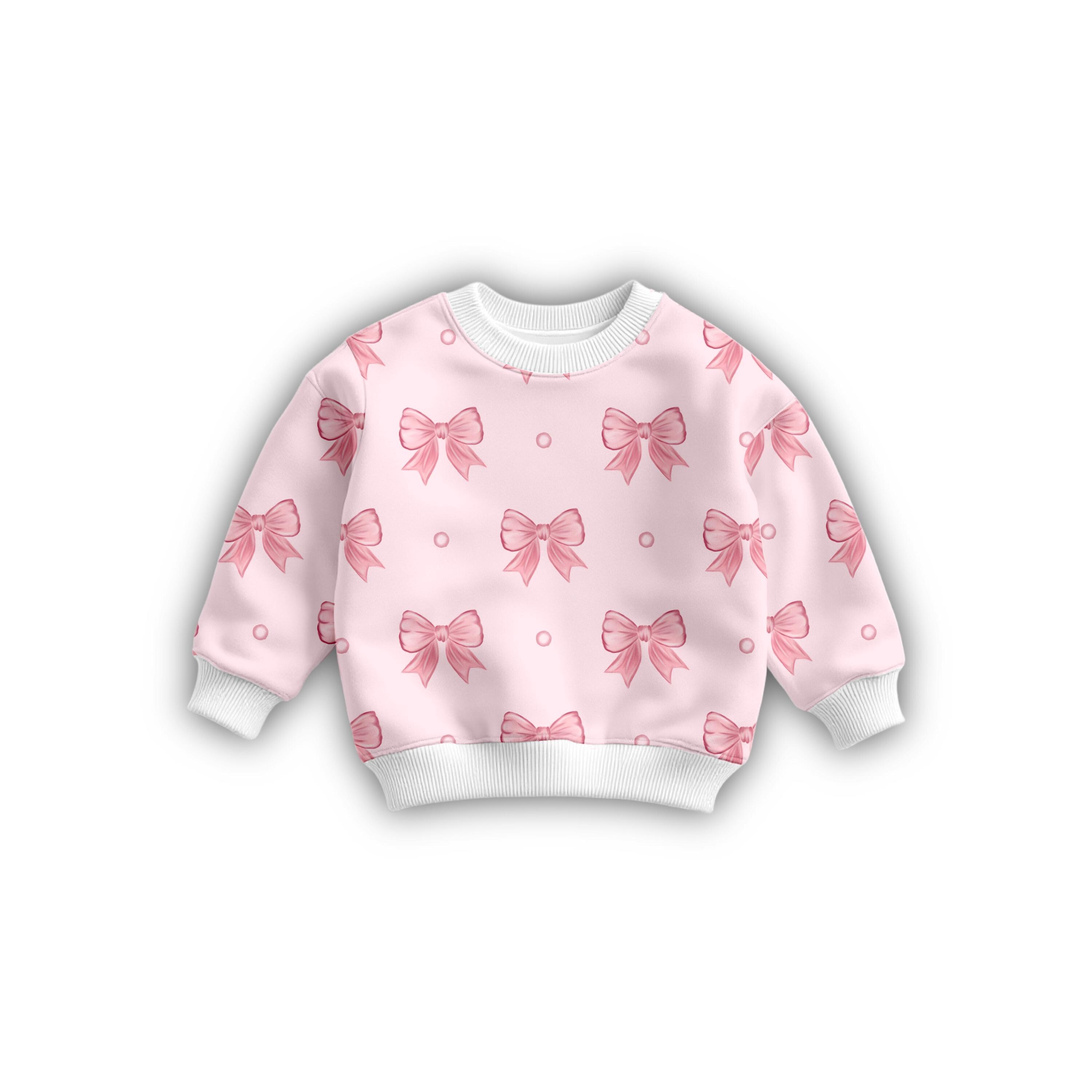 Pink Bows Seamless Pattern, Bows Seamless Pattern, Pink Bows Digital ...