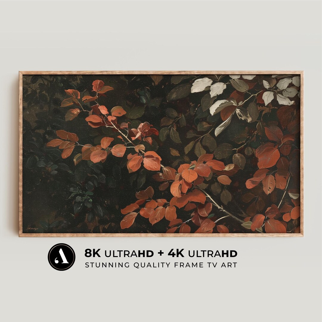Fall Tree Leaves Frame TV Art | Autumn Tv Screensaver | Close up ...