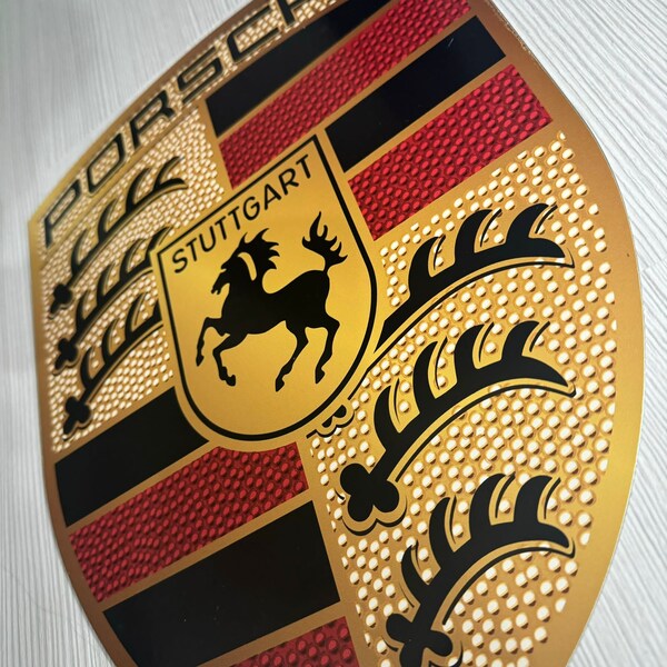 Porsche Logo Wall Sign - Etsy