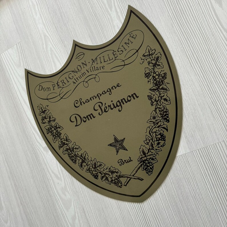 Dom Perignon GENUINE Logo ORIGINAL Wall Sign Steel Vintage With ...