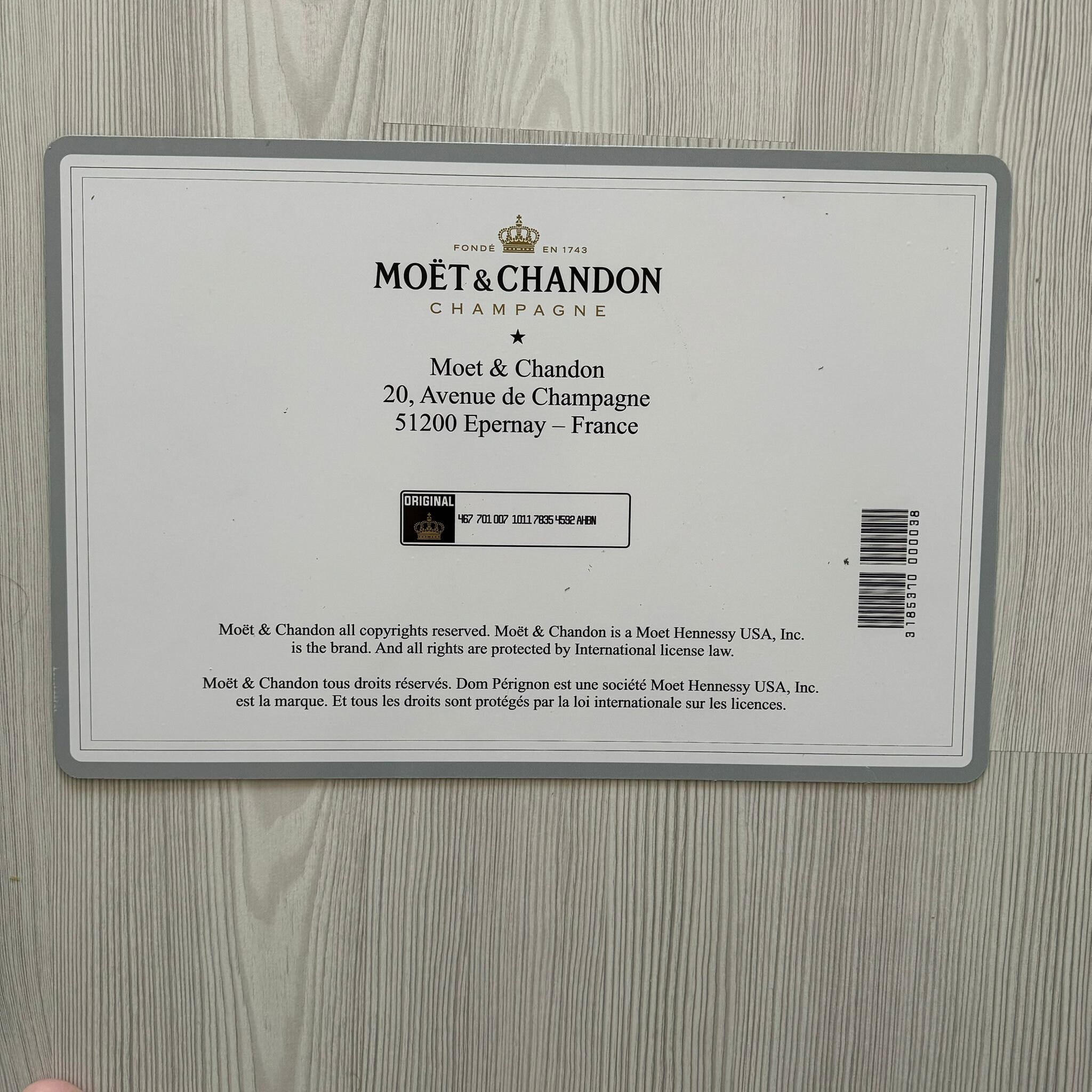 Moët & Chandon GENUINE Logo ORIGINAL Wall Sign Steel Vintage With ...