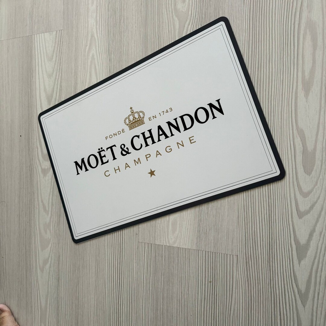 Moët & Chandon GENUINE Logo ORIGINAL Wall Sign Steel Vintage With ...