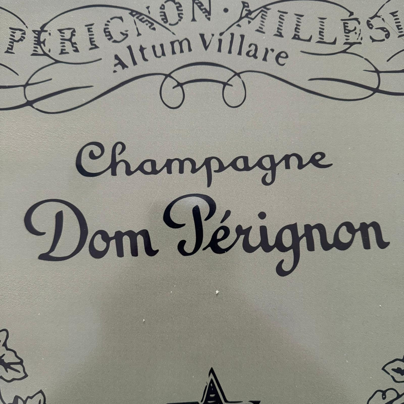 Dom Perignon GENUINE Logo ORIGINAL Wall Sign Steel Vintage With ...