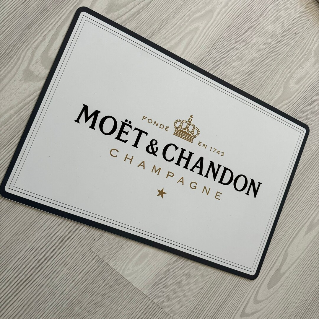 Moët & Chandon GENUINE Logo ORIGINAL Wall Sign Steel Vintage With ...