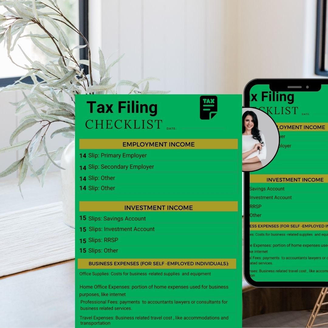 Printable Digital, Tax Filling Checklist, Tax Return Workbook L Tax ...