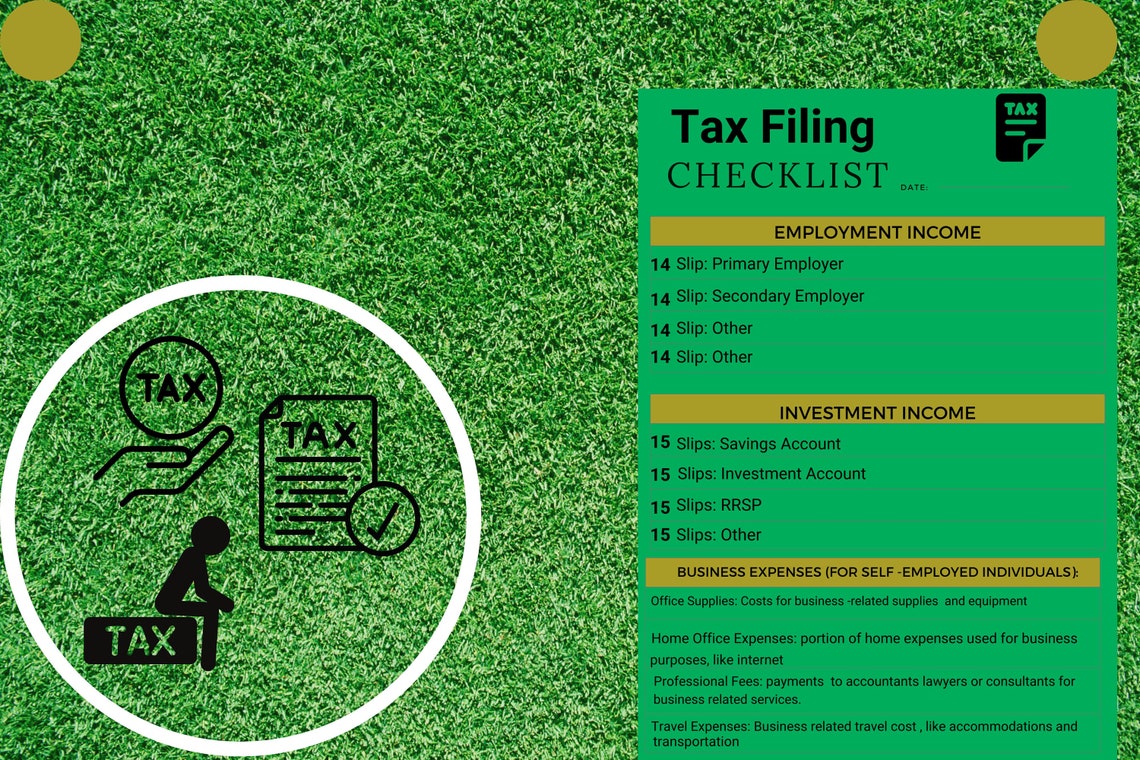 Printable Digital, Tax Filling Checklist, Tax Return Workbook L Tax ...