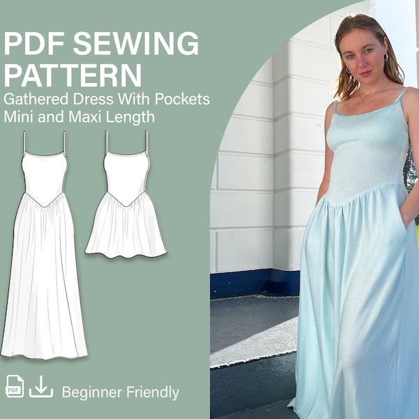 Sewing Pattern Spaghetti Strap - Etsy