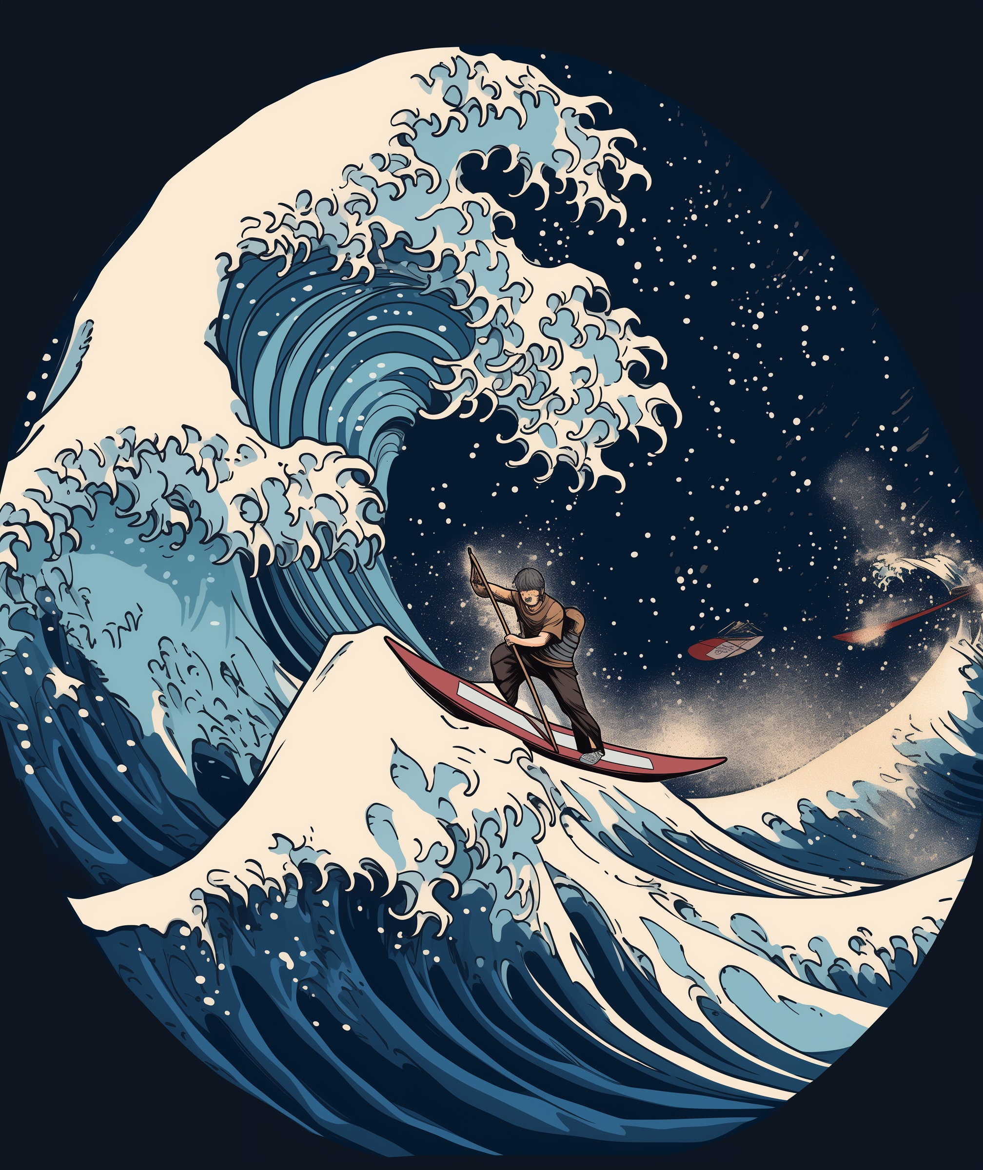 The Great Wave - Etsy