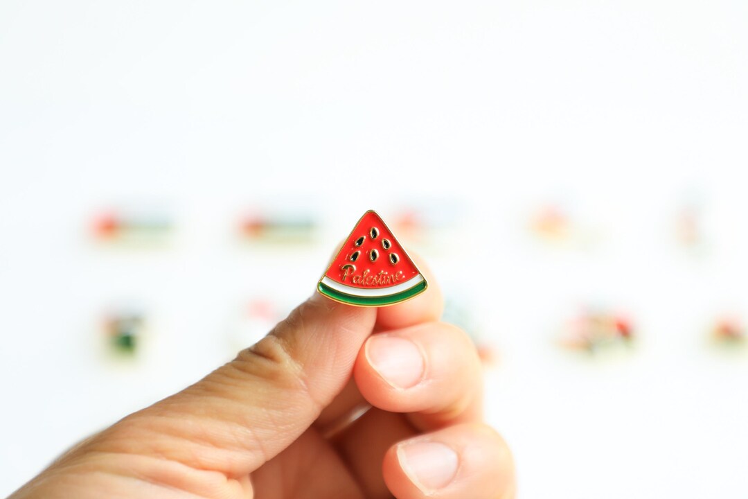 Watermelon Palestine Pin | Free Gaza Protest Enamel Badge | Justice for ...