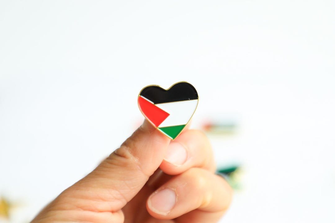 Stand With Palestine Pin | Free Gaza Brooch | Human Rights Activism ...