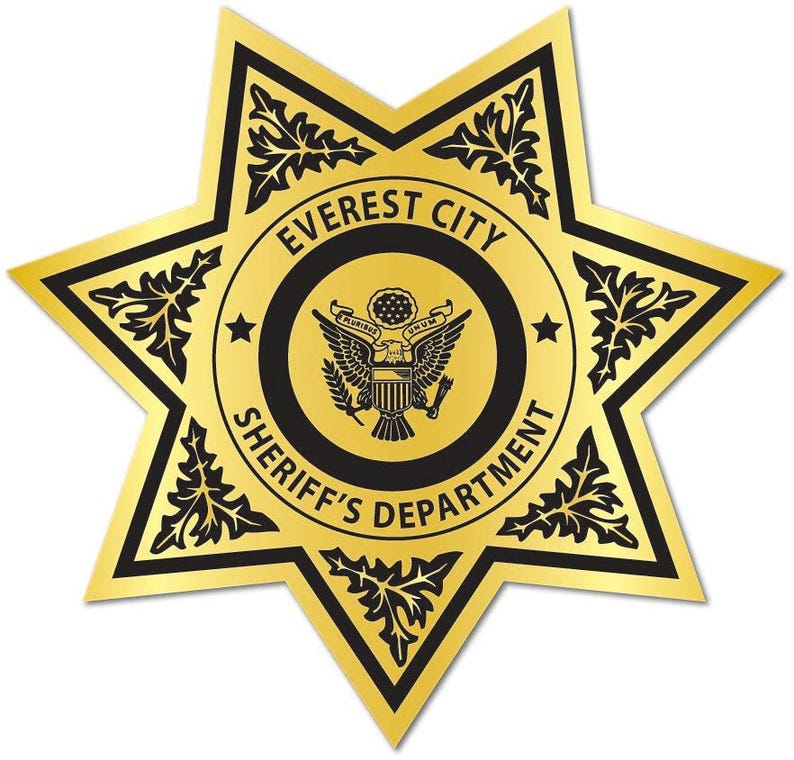 Custom Sheriff Star Stickers - 500 - 15,000 7pt Stars - Free Proofs ...