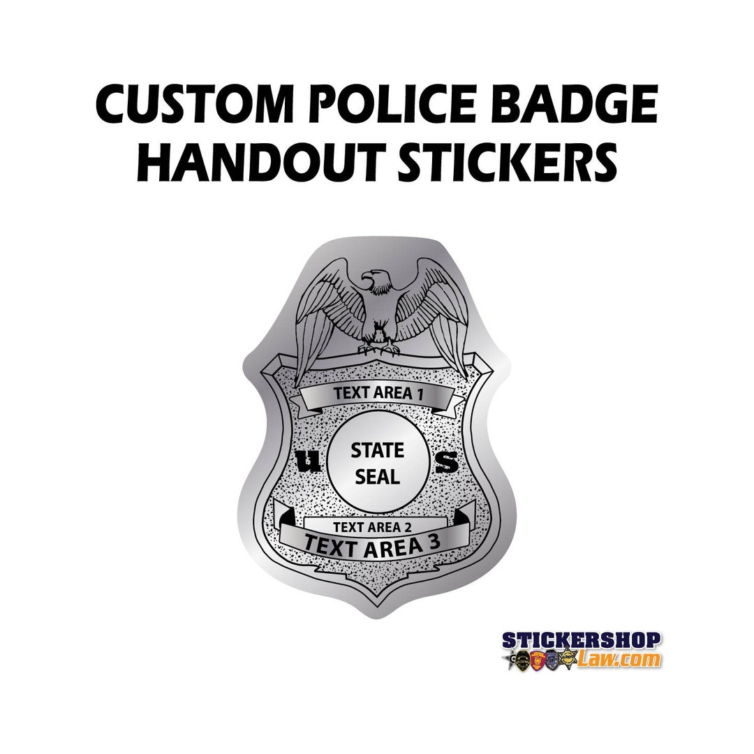 Police Support Stickers Create Your Own Promotional Police Labels 500 ...