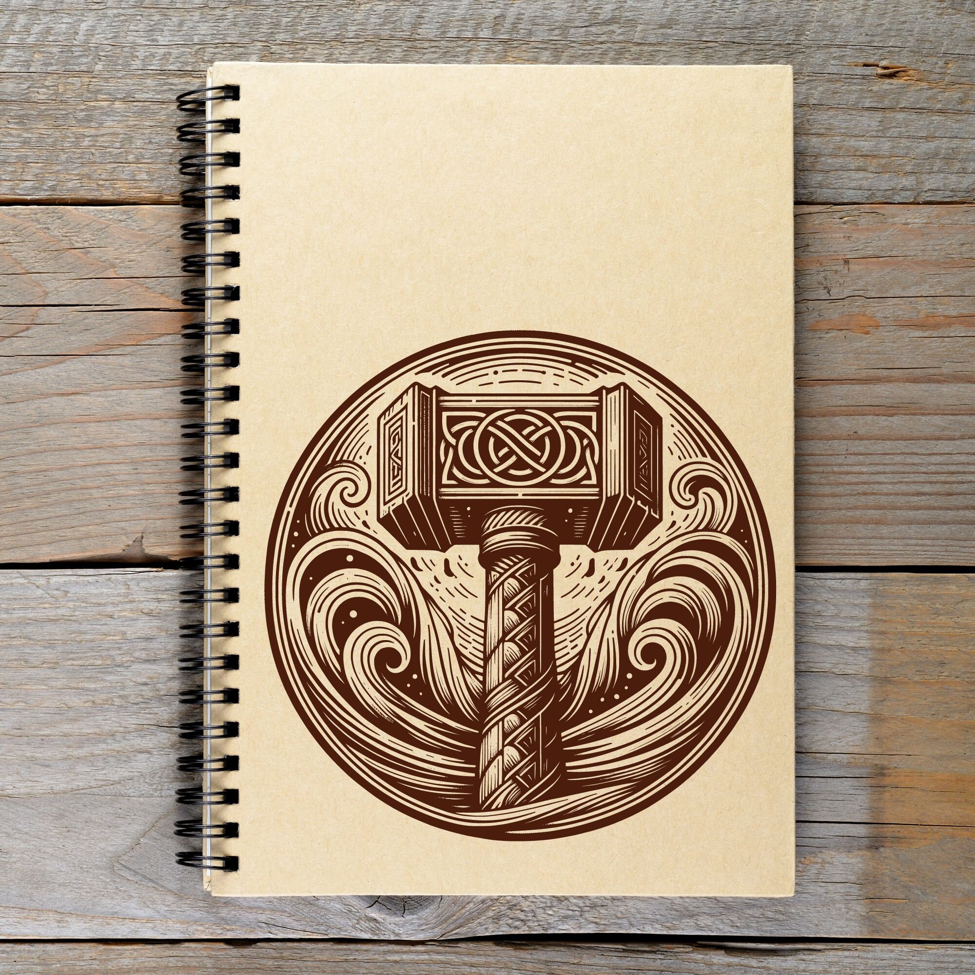 Viking Thor Hammer SVG: Perfect for Laser Engraving, Mug and Cup, T ...