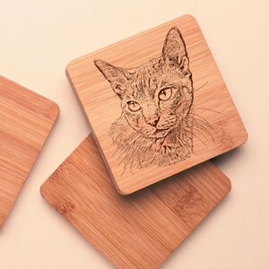 CAT PORTRAIT SVG Cat Svg for Laser Cutting, Black Cat Vector for Mugs ...