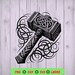 Viking Thor Hammer SVG: Perfect for Laser Engraving, Mug and Cup, T ...