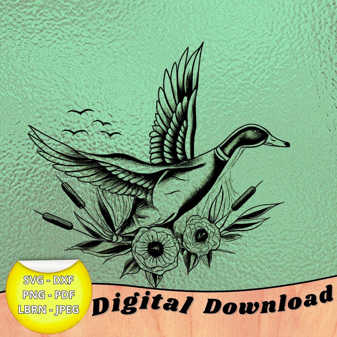 Duck Hunting Theme DIY Personalized Gifts Digital File for Laser ...
