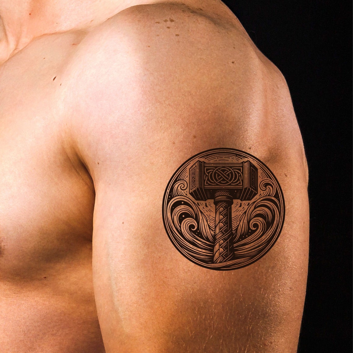 Viking Thor Hammer SVG: Perfect for Laser Engraving, Mug and Cup, T ...