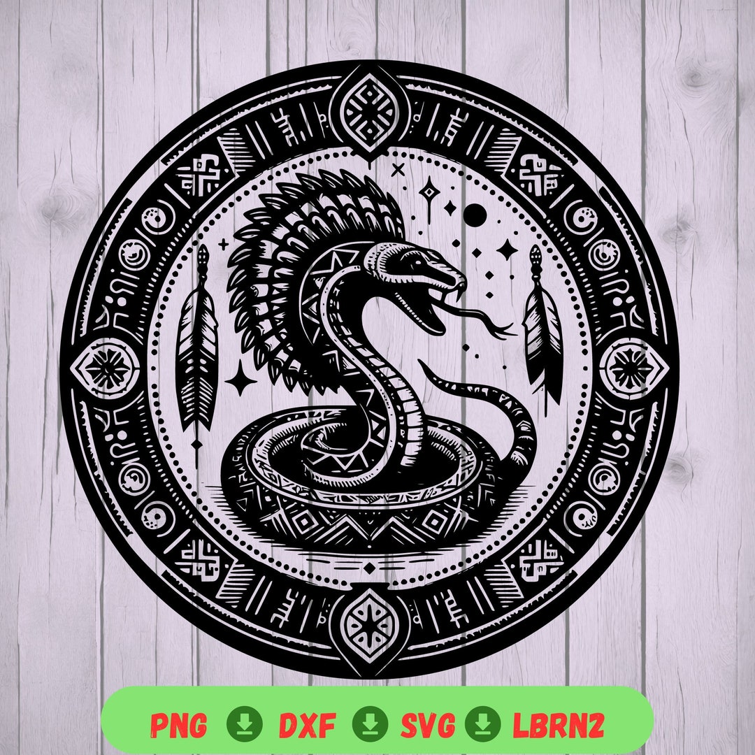 NATIVE AMERICAN SNAKE Svg Serpent Tribal Art Form Mugs, Shirts ...