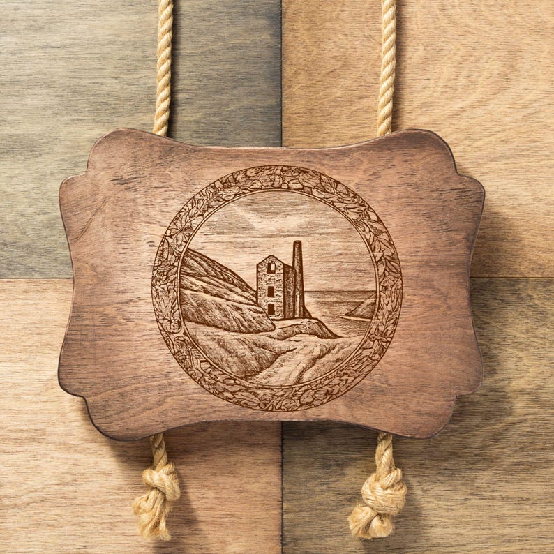 Cornish Tin Mines SVG Explore the Abandoned Mines of Cornwall Laser ...