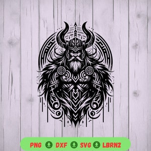 VIKING WARRIOR SYMBOL Horned Helmet, Norse Viking Gifts for Mugs, T ...