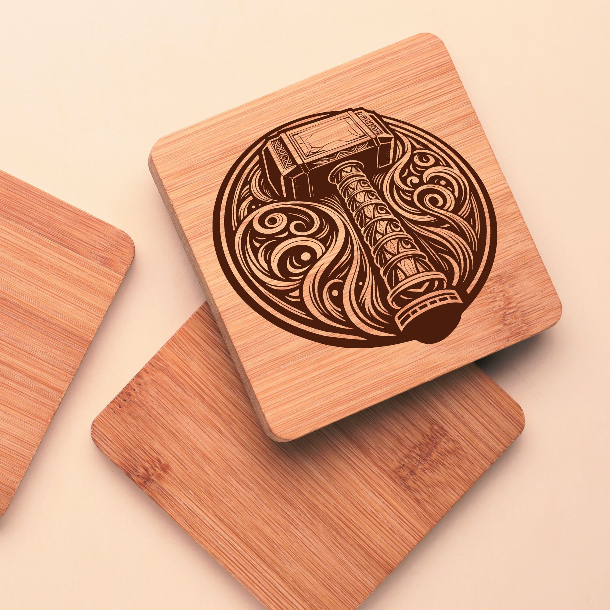 Viking Thor Hammer 12 Bundle SVG: Perfect for Laser Engraving, Mugs, T ...