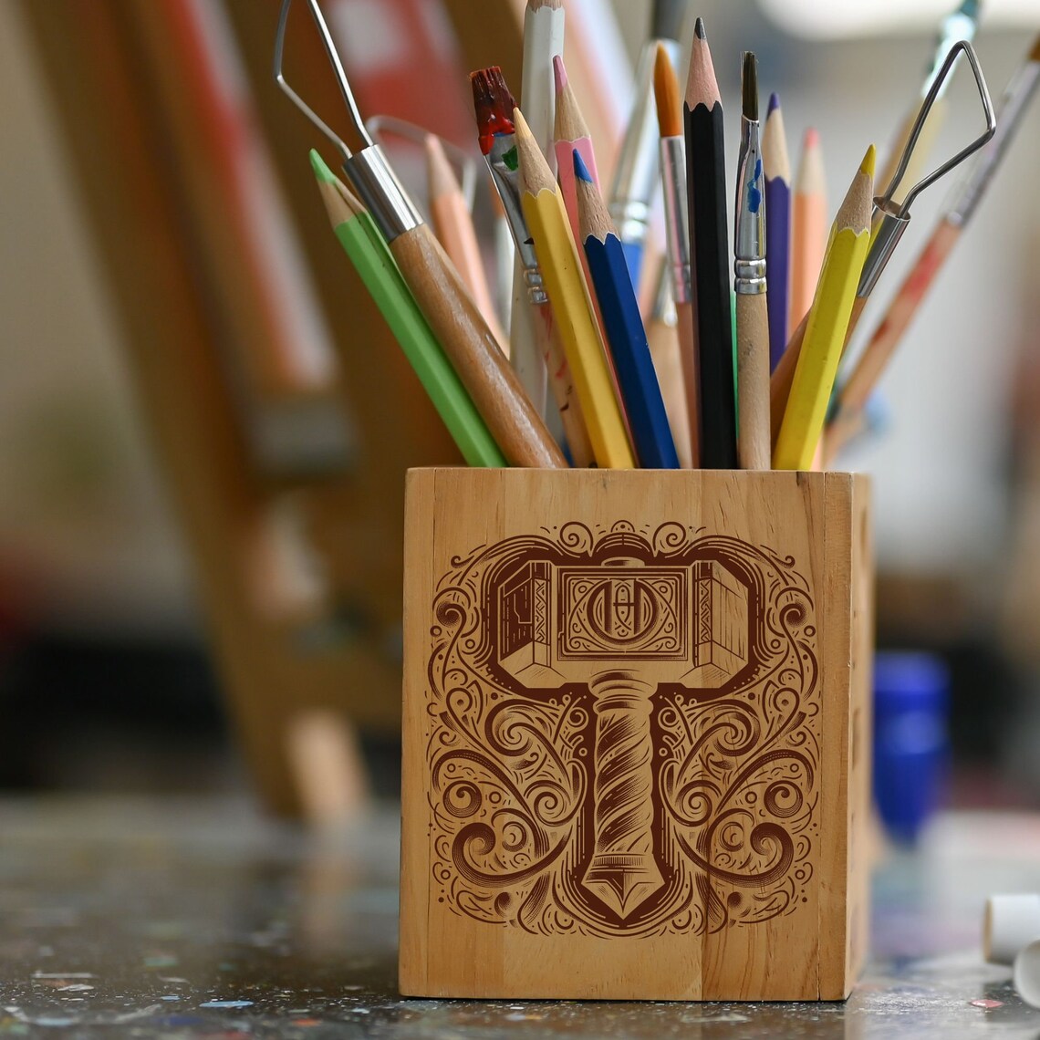 Viking Thor Hammer SVG: Perfect for Laser Engraving, Mug and Cup, T ...