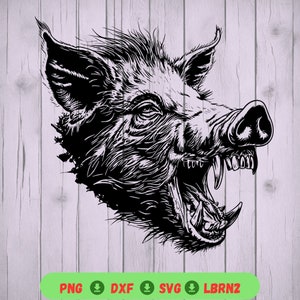 Wild Boar SVG Hunting Motif: Perfect for Outdoor Enthusiasts Laser File ...