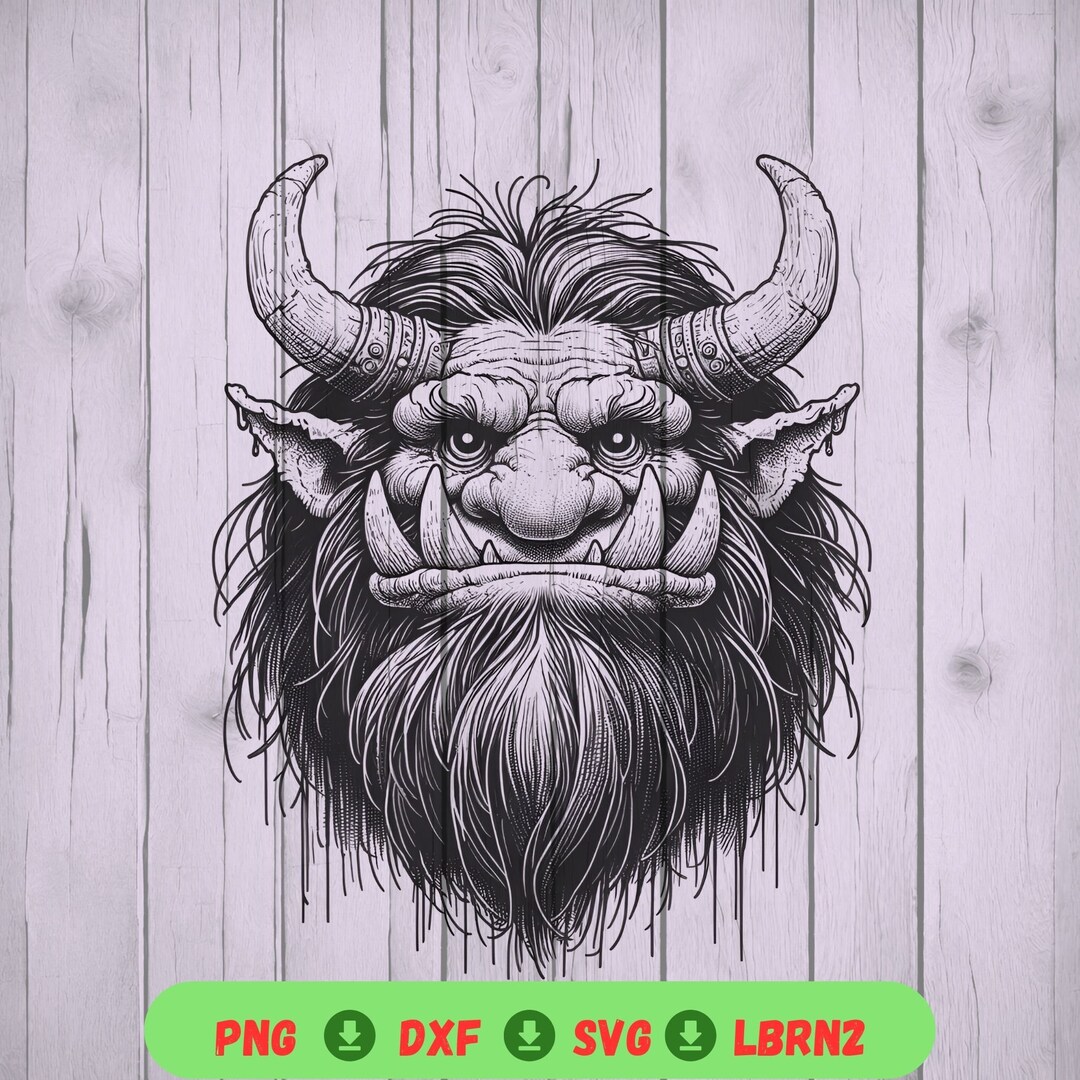 NORSE TROLL SVG Norse Troll Head Svg, Svg Files for Cricut, Svg Files ...